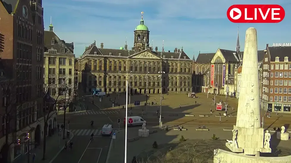 Live Webcam Dam Square, Amsterdam