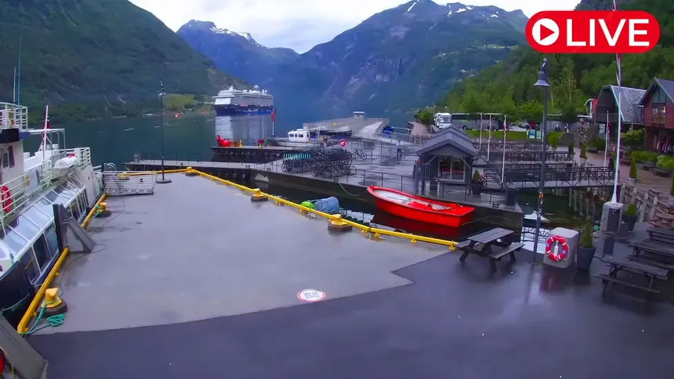 Live Webcam Geiranger Cruise Pier, Norway
