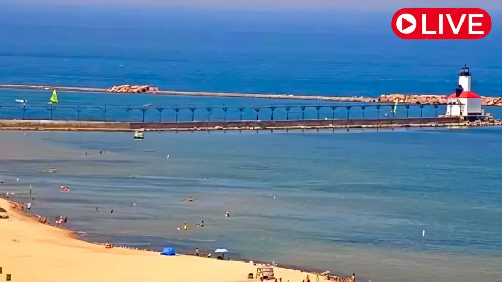 Live Webcam LaPorte County Beach, Indiana