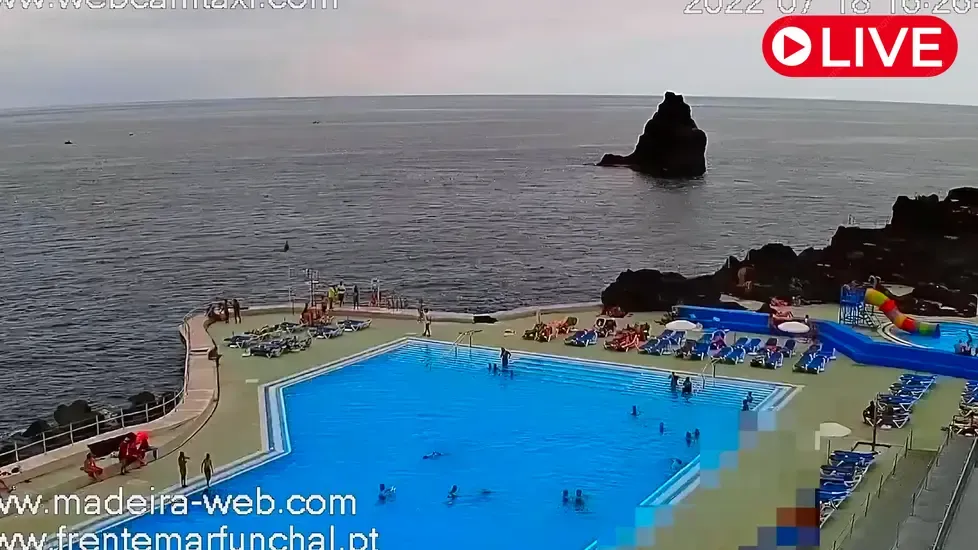 Live Webcam Lido bathing complex, Funchal