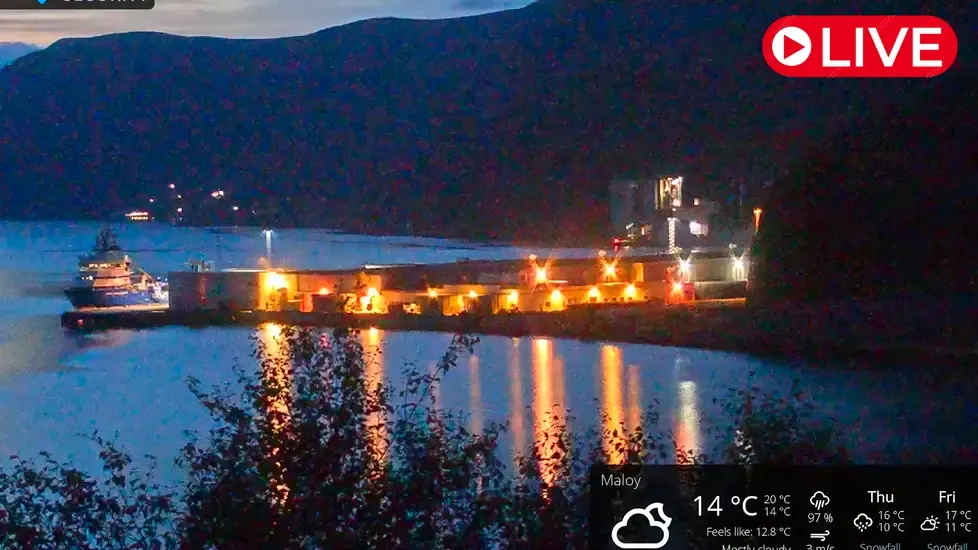 Live Webcam Måløy Town Centre